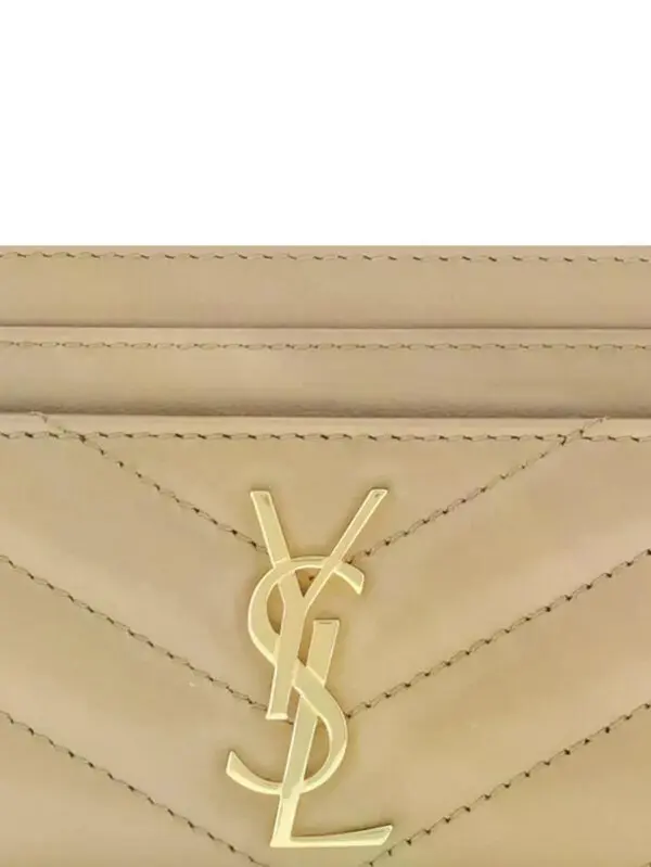 Saint Laurent Quilted Logo Cardholder