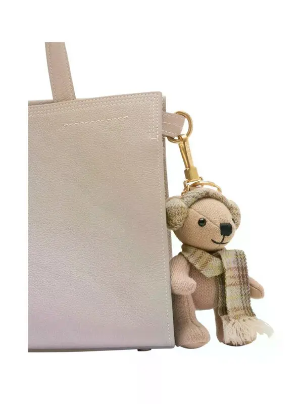 Burberry Thomas Bear Checked-scarf Bag Charm