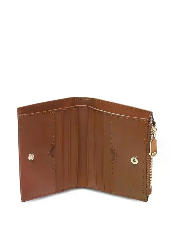 V°73 Logo-detail Zip-top Wallet - Brown