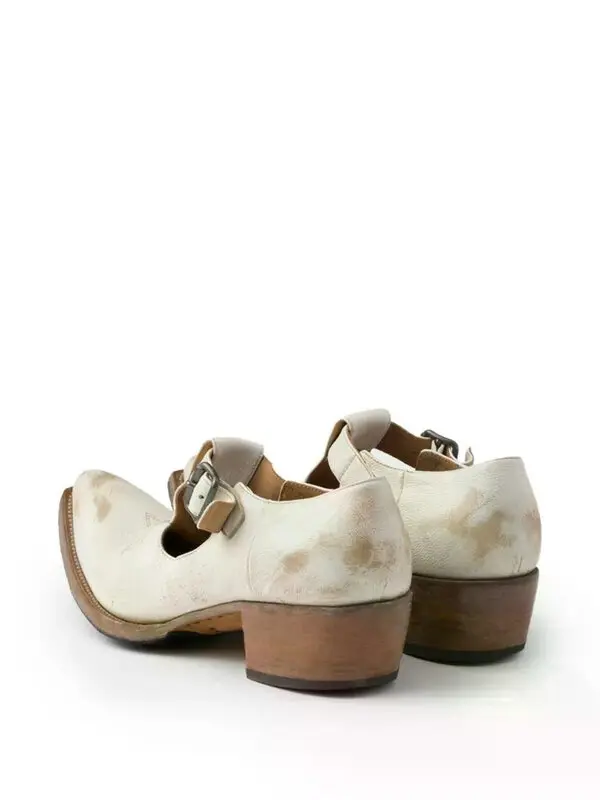 Prada Buckle-detail Stitched Loafers