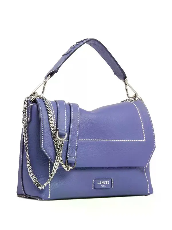 LANCEL Ninon Flap-detail Leather Satchel