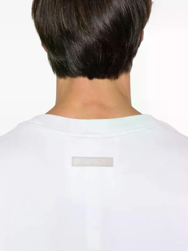 HAMZA Short-sleeve Cotton T-shirt - White