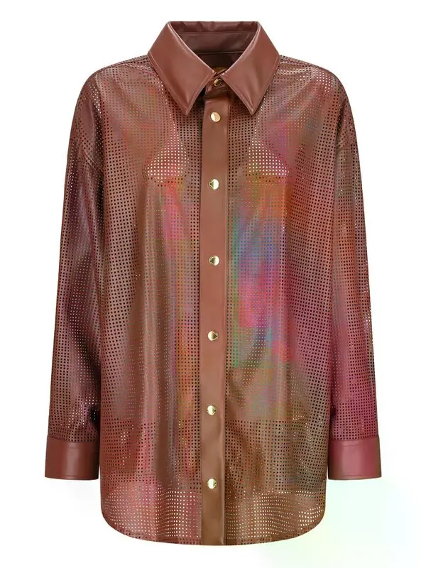 Khrisjoy Aura Perforated Leather Shirt