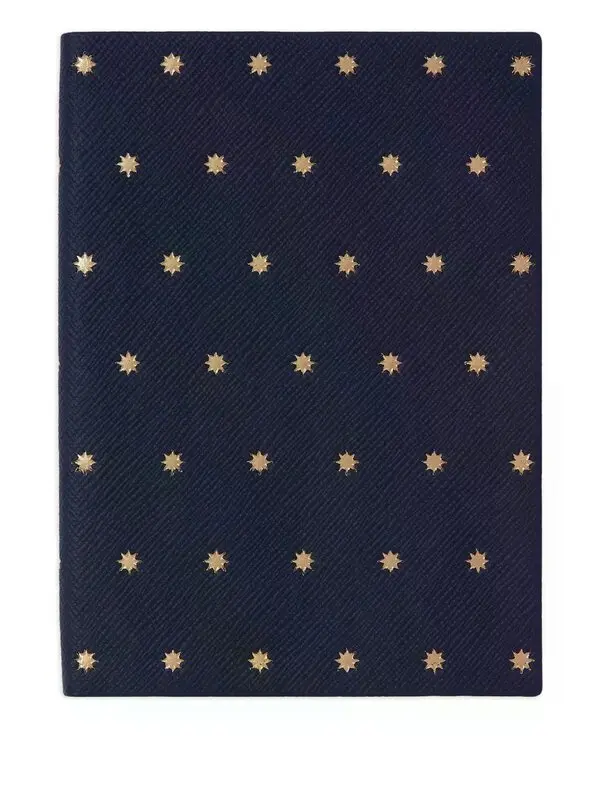 Smythson Leather-cover Notebook - Blue