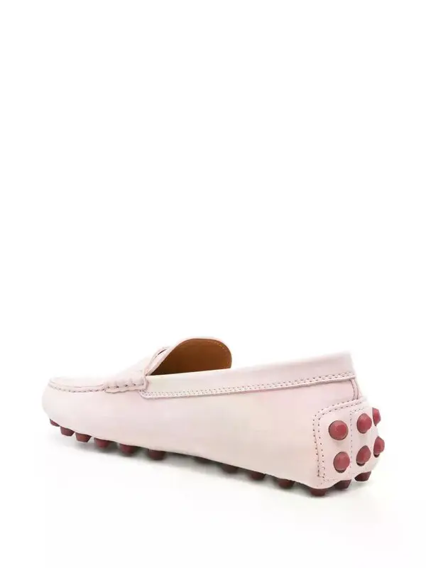 TOD'S Gommino Bubble Pebble-detail Loafers - Pink