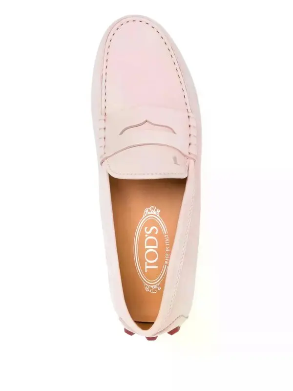 TOD'S Gommino Bubble Pebble-detail Loafers - Pink