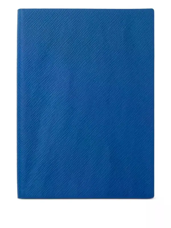 Smythson Soho Leather Notebook - Blue
