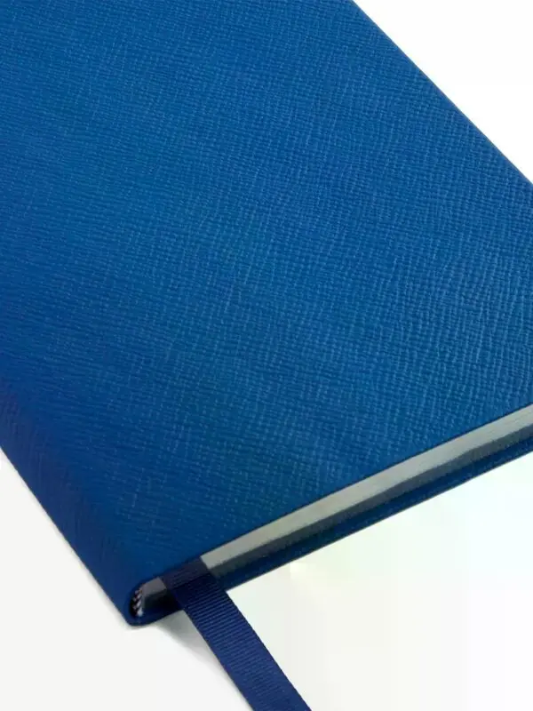 Smythson Soho Leather Notebook - Blue