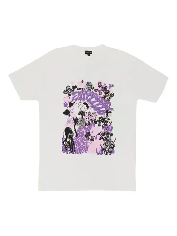 Callipygian Printed T-shirt - White