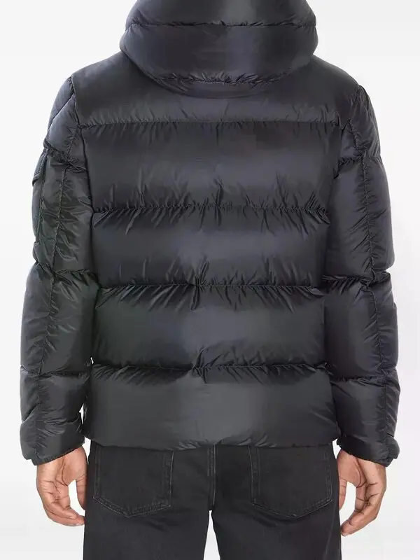 Moncler Removable-Hood Puffer Jacket Black Editorialist