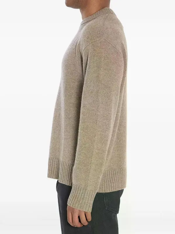 LISA YANG Crew-neck Ribbed Cashmere Sweater