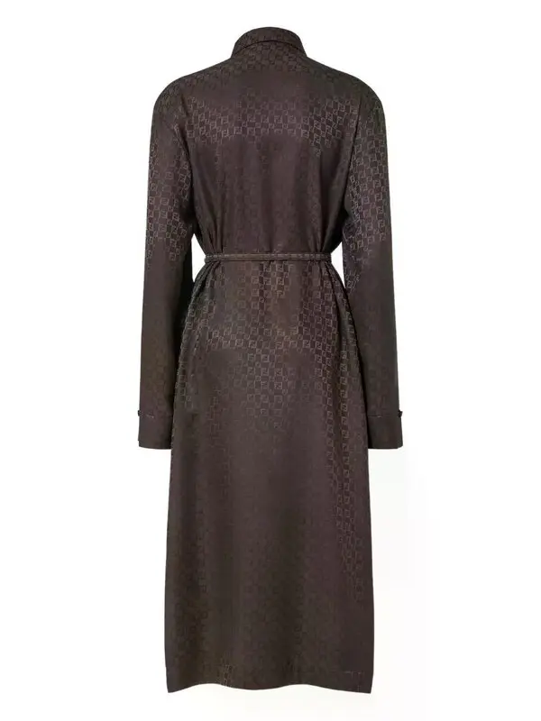 Fendi Ff Jacquard Belted Dress