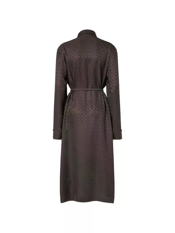 Fendi Ff Jacquard Belted Dress