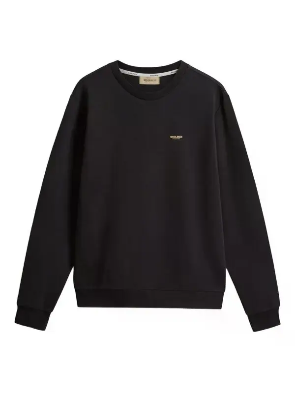 Woolrich Logo Crew-neck Sweater - Black