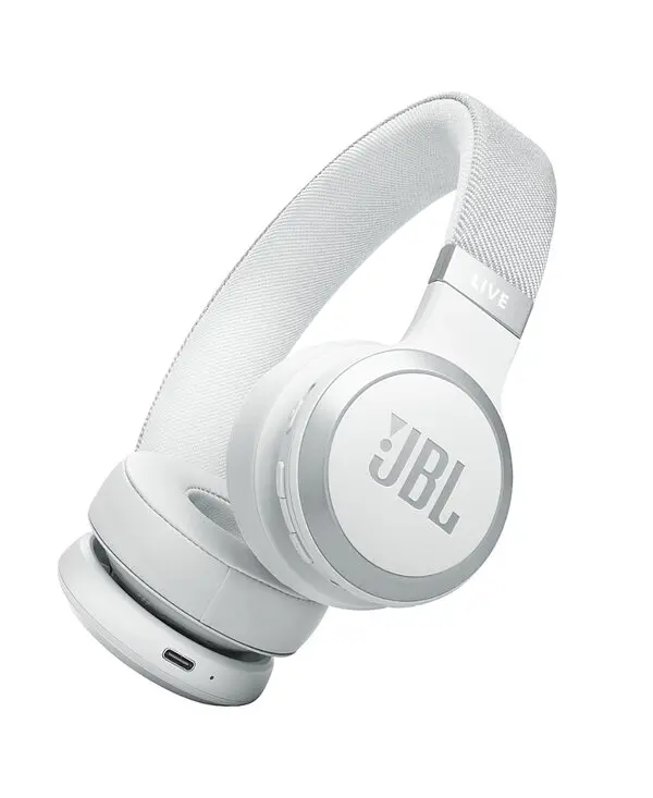 JBL Live 670nc Bluetooth On Ear Headphones - White