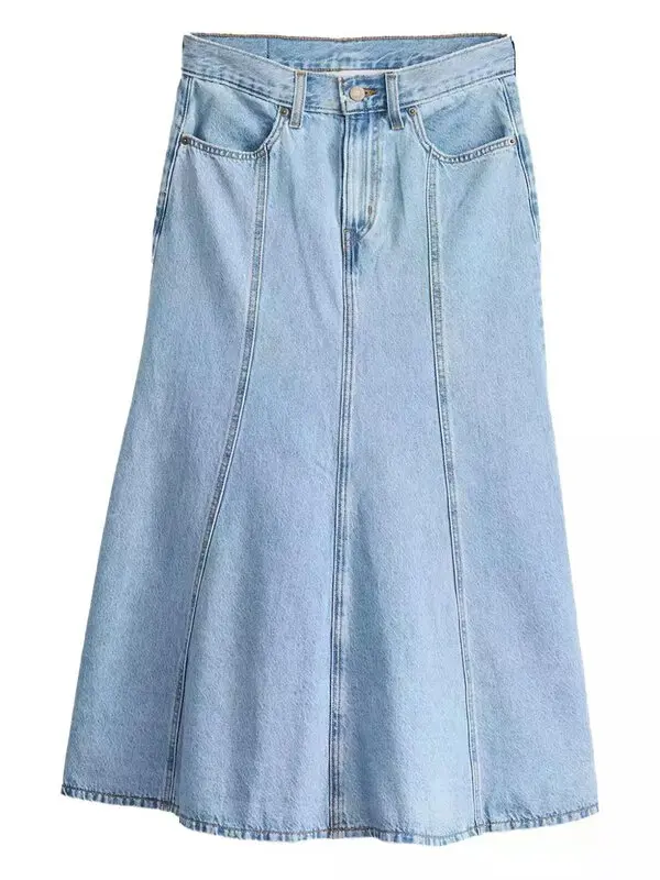 LEVI'S Panelled Denim Midi Skirt