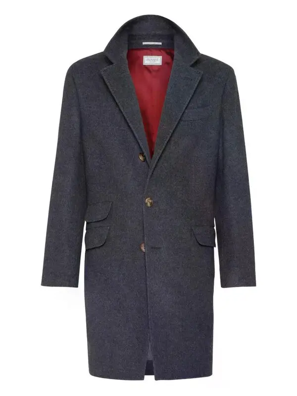 Brunello Cucinelli Cashmere Coat - Grey