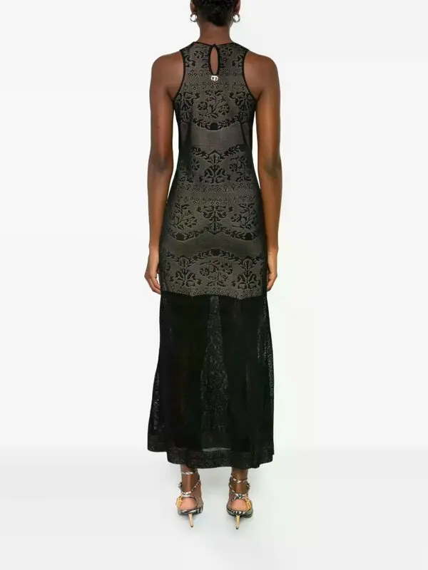TWINSET Openwork Midi Dress