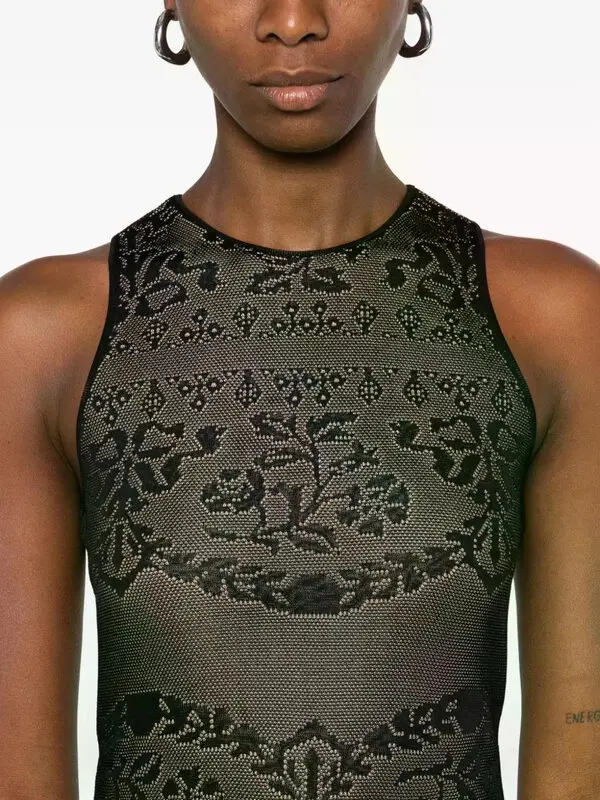 TWINSET Openwork Midi Dress
