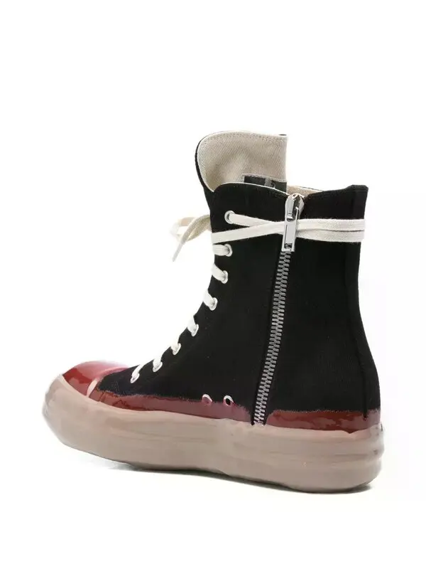 Rick Owens High-top Lace-up Sneakers - Black