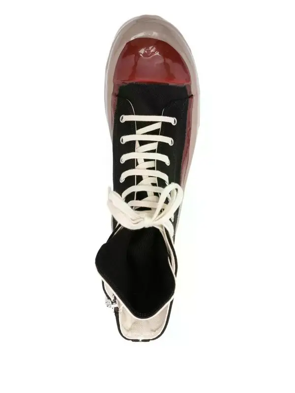 Rick Owens High-top Lace-up Sneakers - Black