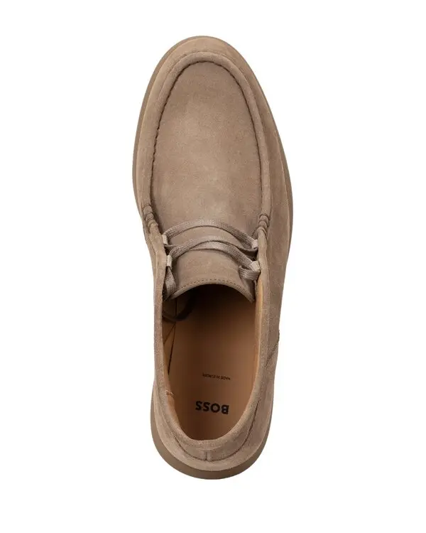 BOSS Sienne Suede Chukka Boots - Medium Beige