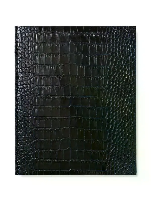 Smythson Portobello Crocodile-embossed Notebook