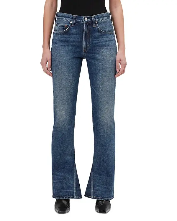 AGOLDE Mid-rise Boot-cut Jeans - Stencil