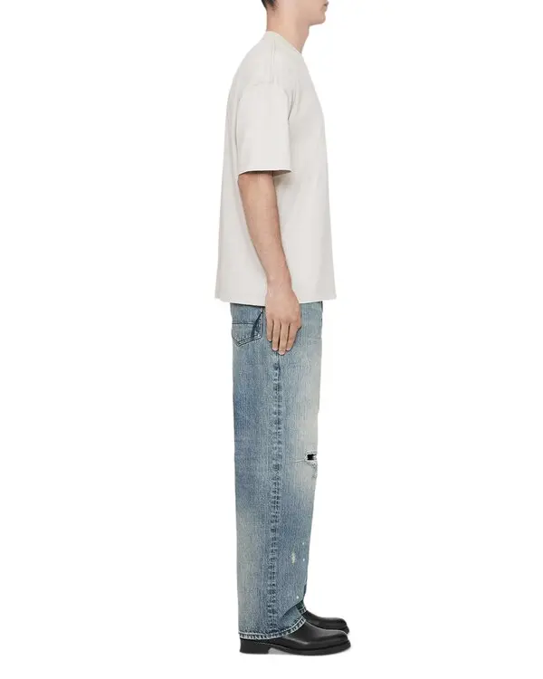 ALLSAINTS Oversized Xander Logo Tee - Sky Blue
