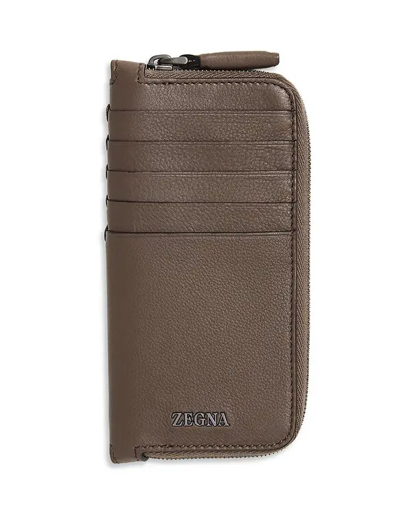Zegna Secondskin Leather Wallet - Brown