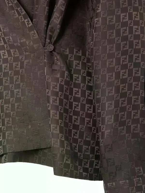 Fendi Ff Jacquard Silk Shirt