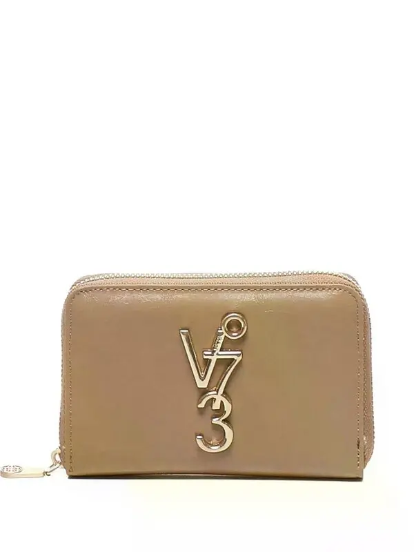 V°73 Zip-around Logo Wallet - Brown