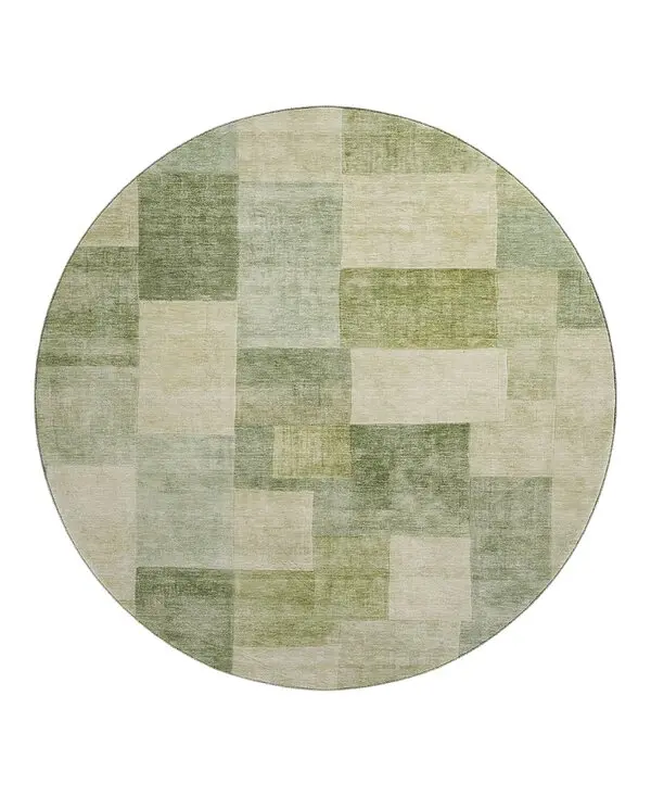 DALYN RUG COMPANY Dalyn Pacifica Pa12 Round Area Rug, 8' X 8 - Aloe