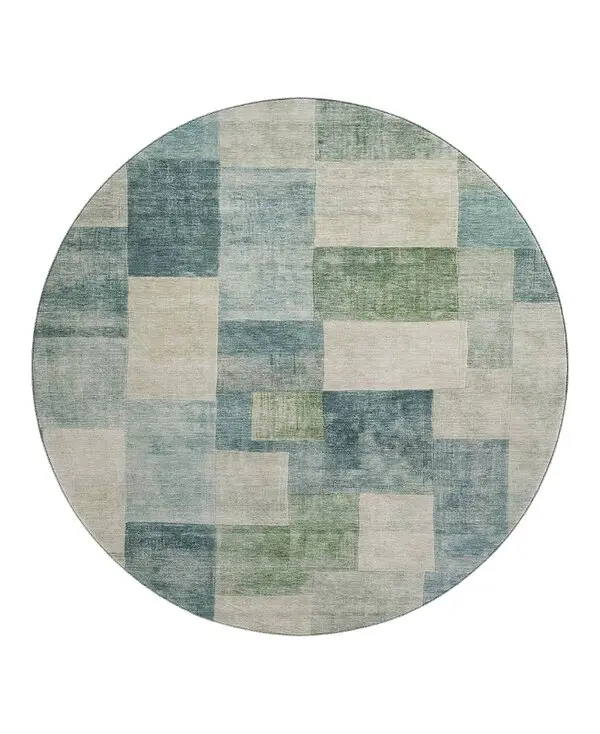DALYN RUG COMPANY Dalyn Pacifica Pa12 Round Area Rug, 8' X 8 - Seafoam