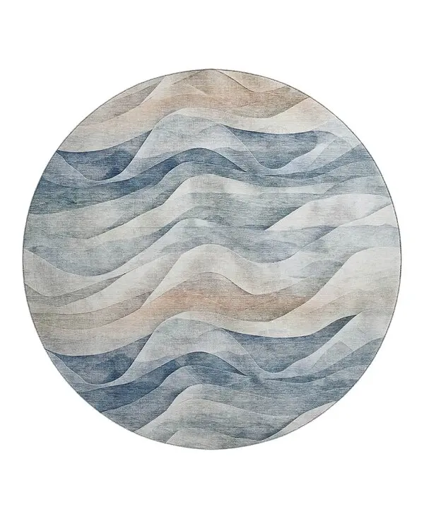 DALYN RUG COMPANY Dalyn Pacifica Pa3 Round Area Rug, 8' X 8 - Blue