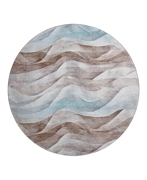 DALYN RUG COMPANY Dalyn Pacifica Pa3 Round Area Rug, 8' X 8 - Mocha