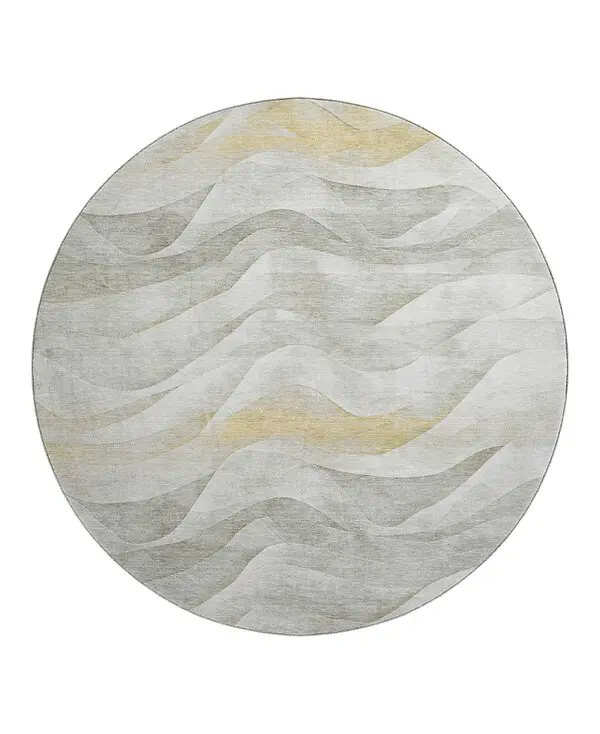DALYN RUG COMPANY Dalyn Pacifica Pa3 Round Area Rug, 8' X 8 - Silver