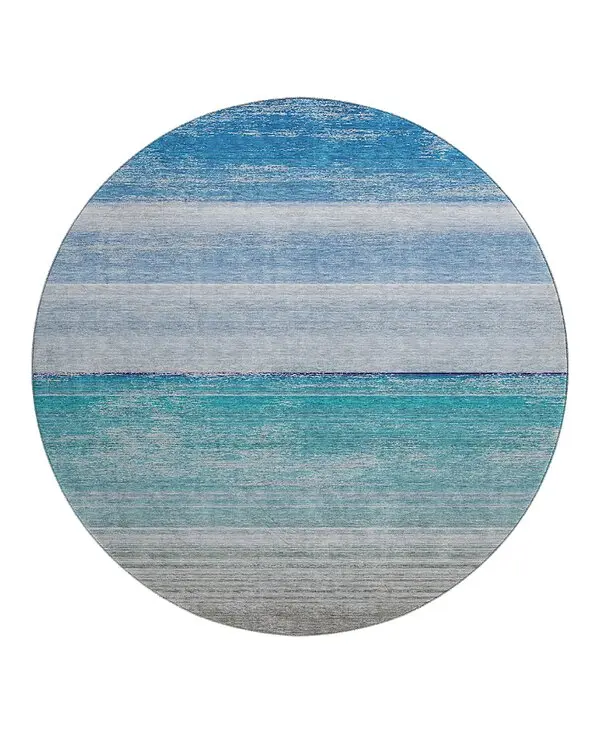 DALYN RUG COMPANY Dalyn Pacifica Pa7 Round Area Rug, 8' X 8 - Sky