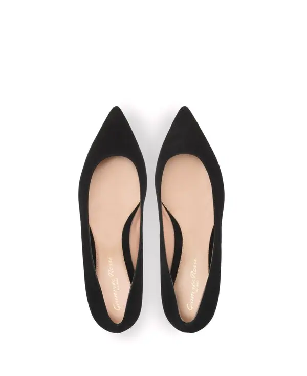 GIANVITO ROSSI Flat Ballerinas - Black