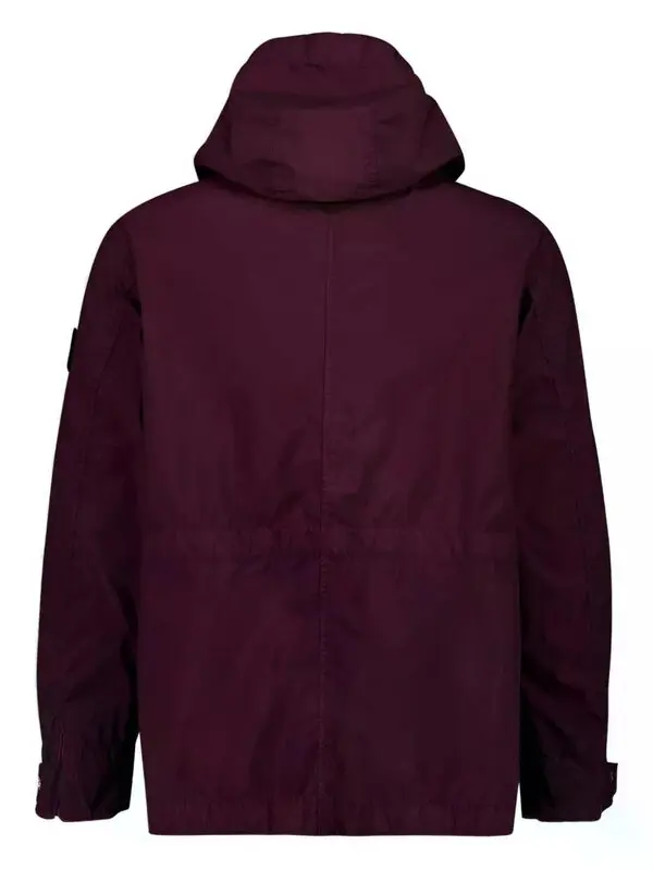 Stone Island Hooded Zip Jacket - Red