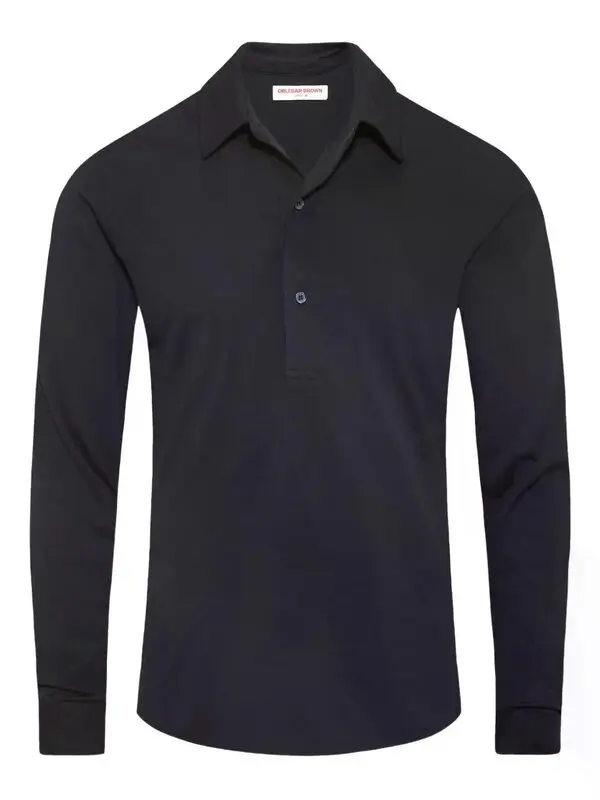 Orlebar Brown Long-sleeve Merino Wool Polo Shirt