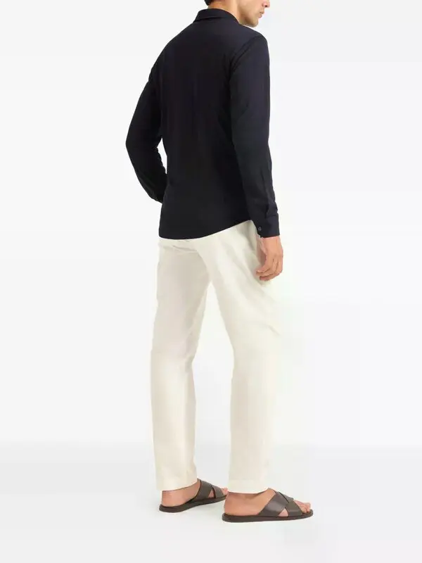Orlebar Brown Long-sleeve Merino Wool Polo Shirt