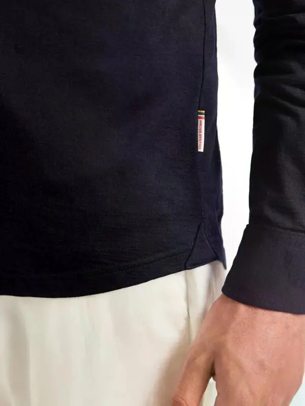 Orlebar Brown Long-sleeve Merino Wool Polo Shirt