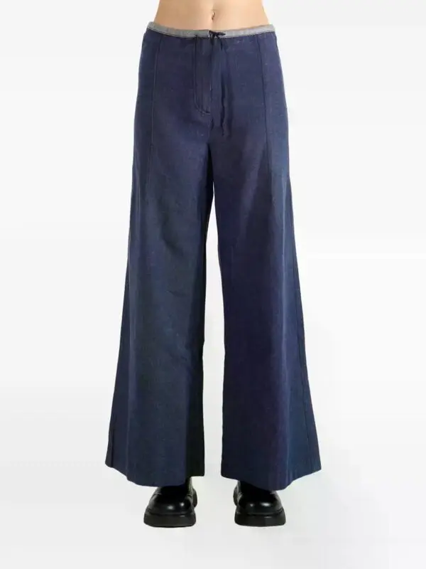 BASERANGE Arthur Drawstring Wide-leg Trousers