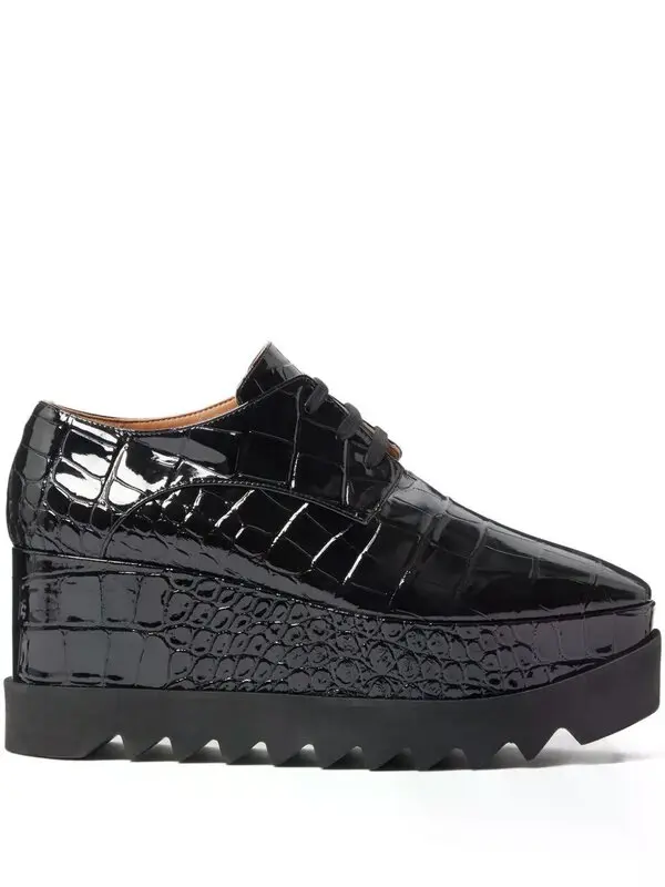 Stella McCartney 80mm Crocodile-effect Derby Shoes