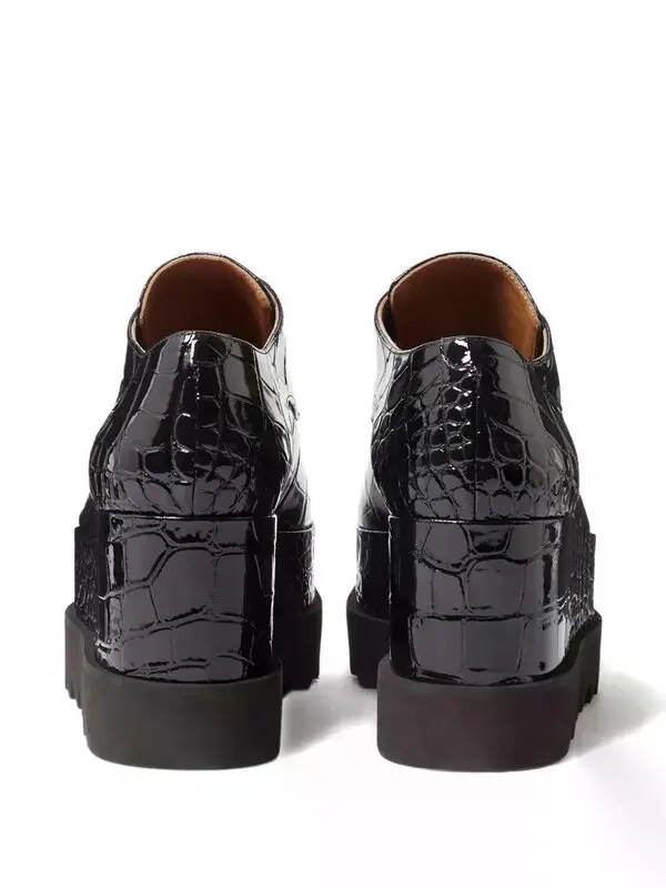 Stella McCartney 80mm Crocodile-effect Derby Shoes