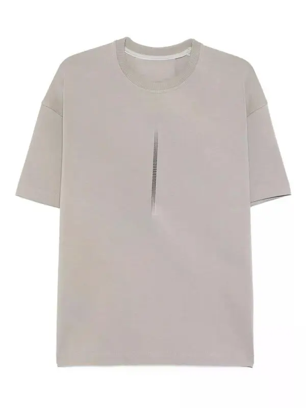 HAMZA Linear-print T-shirt - Grey