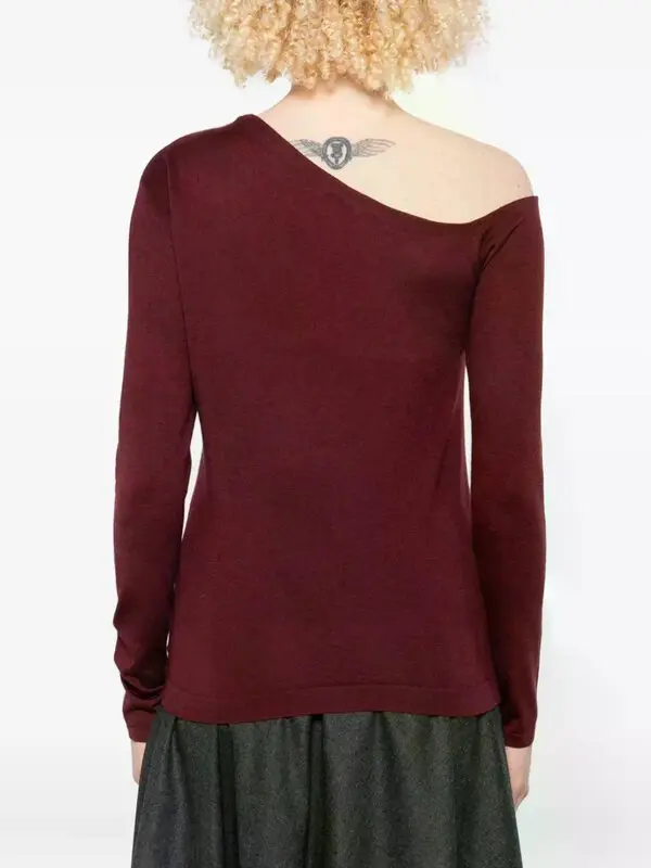 Brunello Cucinelli Chain-embellished One-shoulder Top