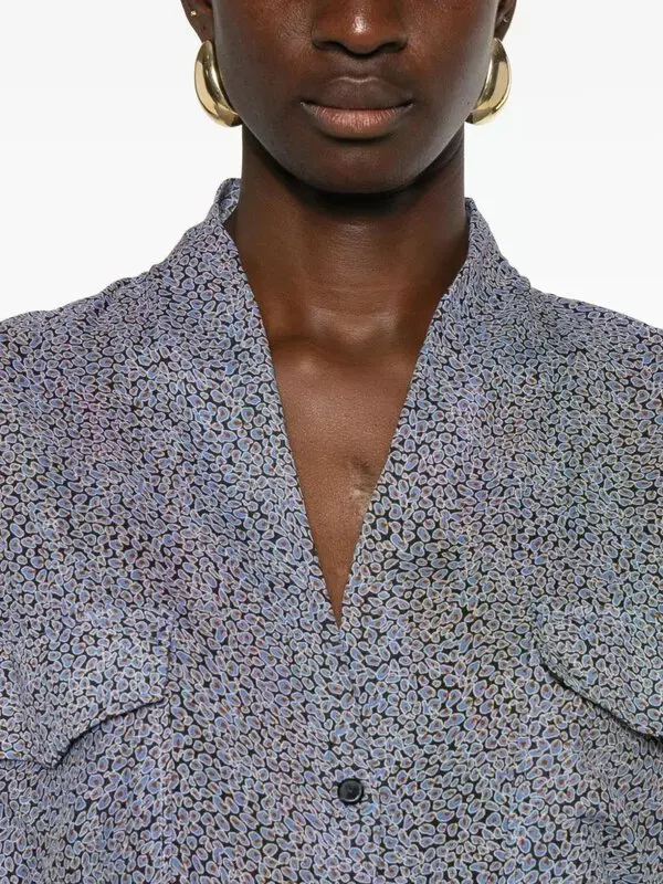 FORTE_FORTE Printed Pocket Shirt