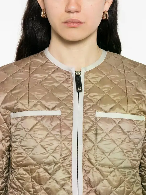 Max Mara Celeste Quilted Jacket - Brown
